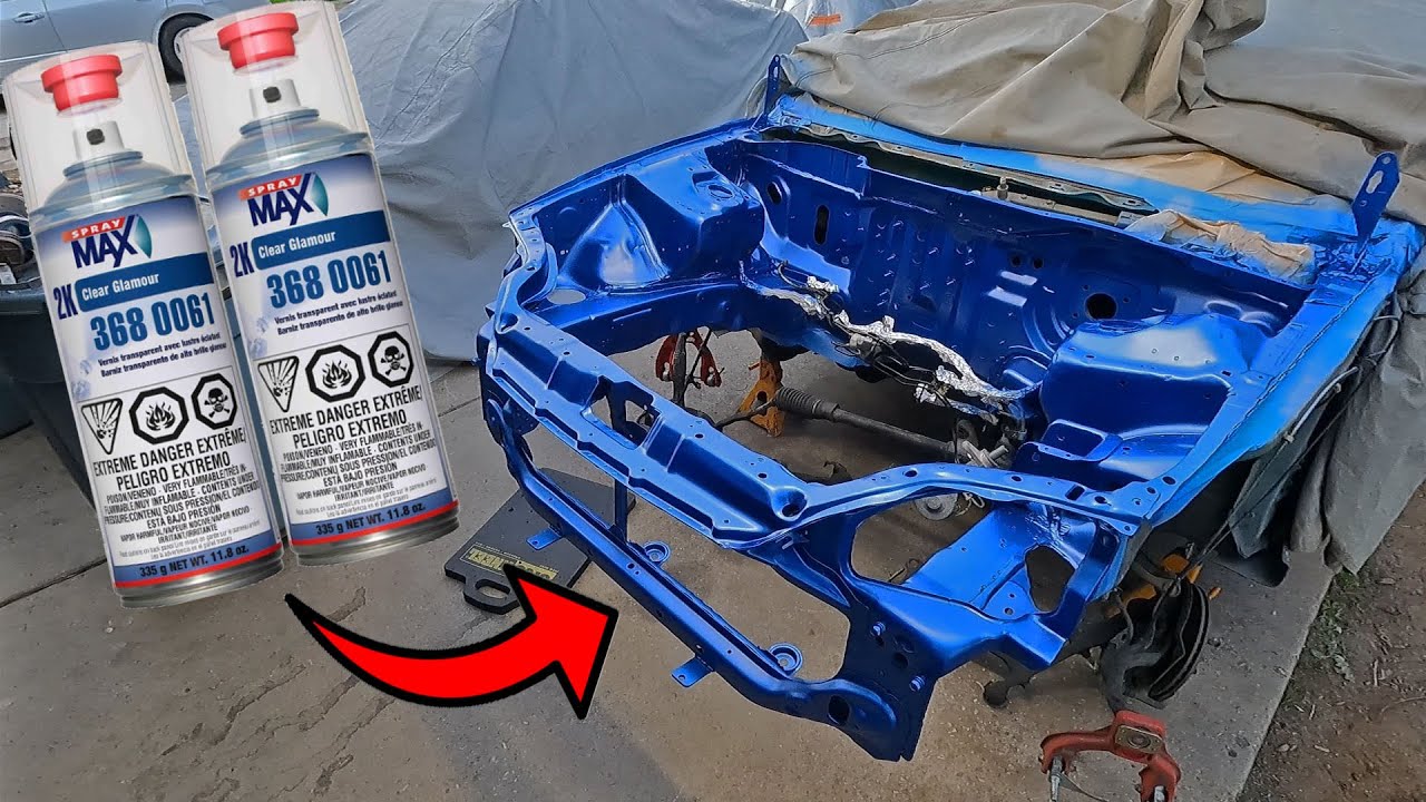 Rattle Can Painted Engine Bay | PROFESSIONAL Finish - YouTube