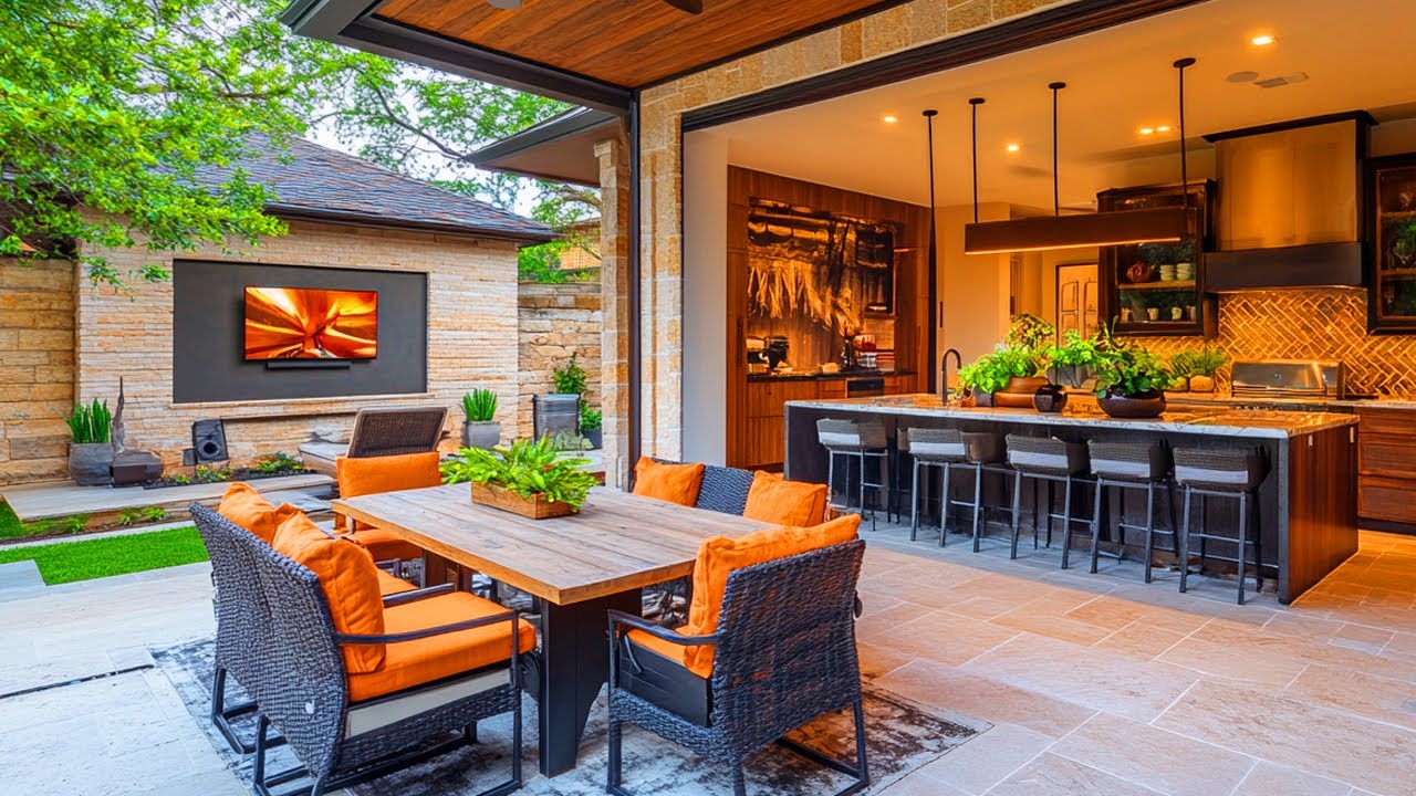Transform Your Outdoor Space: Courtyard Kitchen Design with Modern ...