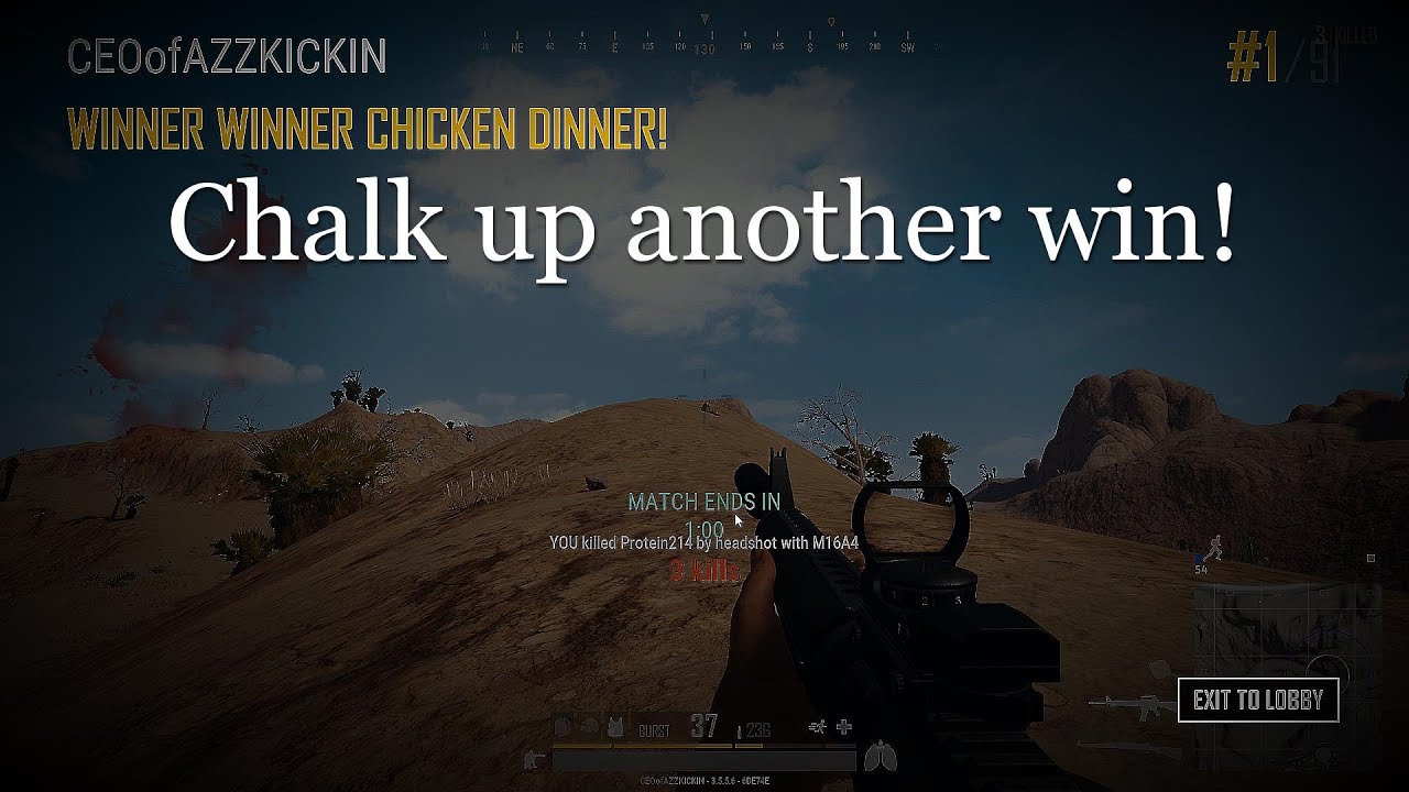 Chalk up another win! PUBG Highlights #6 - YouTube