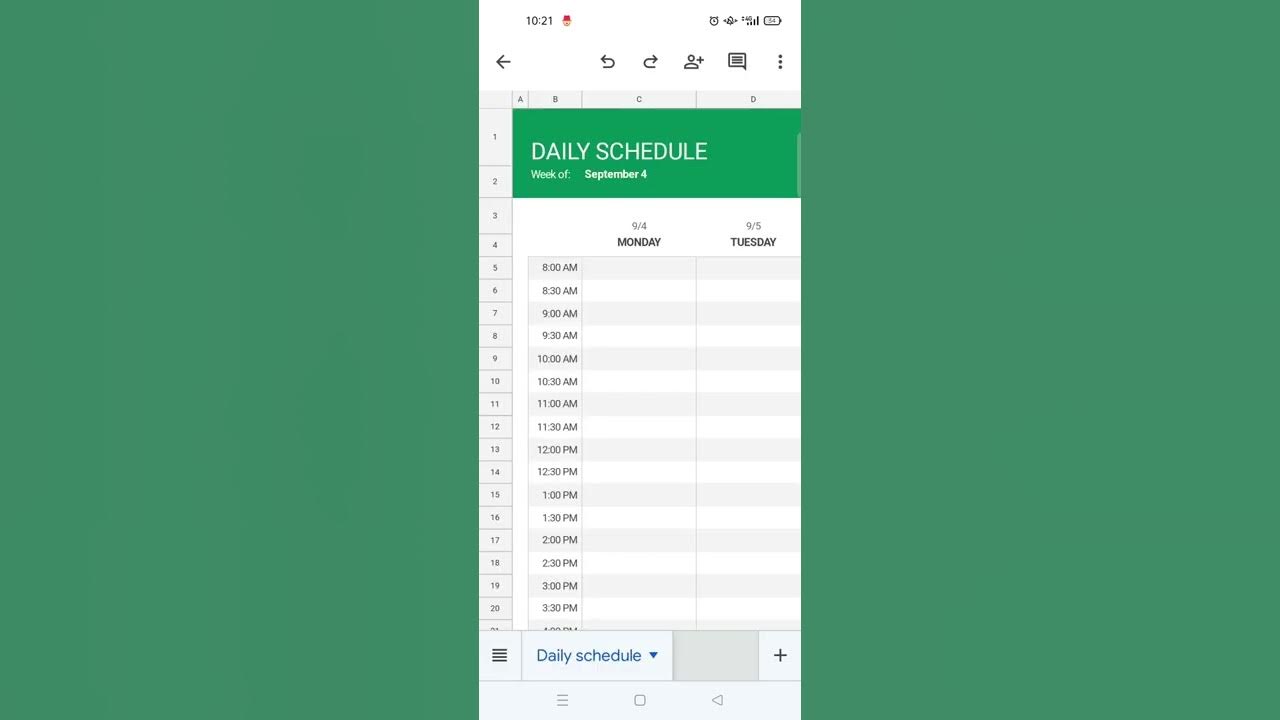 How to Make a Schedule in Google Sheets - YouTube