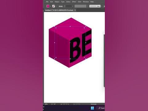 3d Cube Text Effect In Adobe Illustrator || #shorts #logo #adobeillustratorcc - YouTube