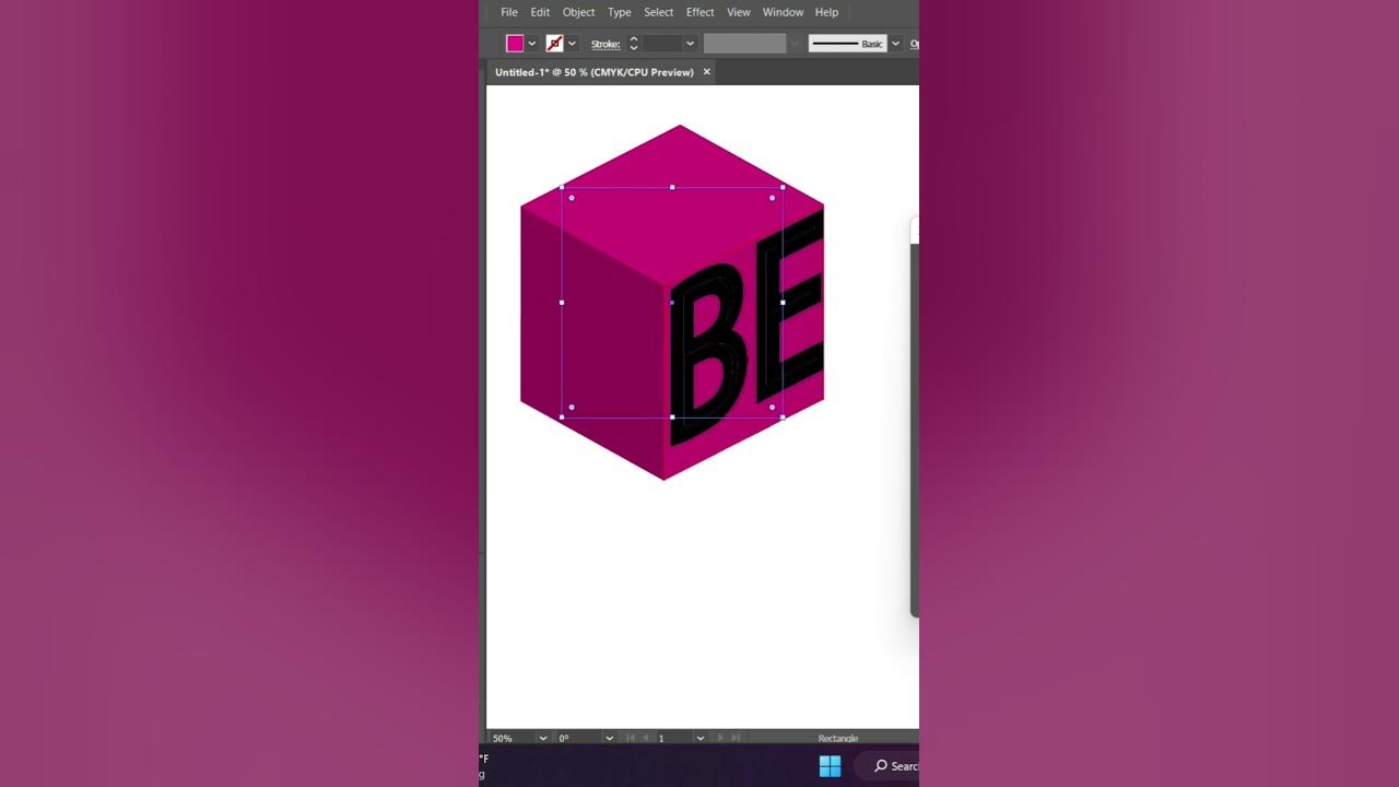 3d Cube Text Effect In Adobe Illustrator || #shorts #logo #adobeillustratorcc - YouTube