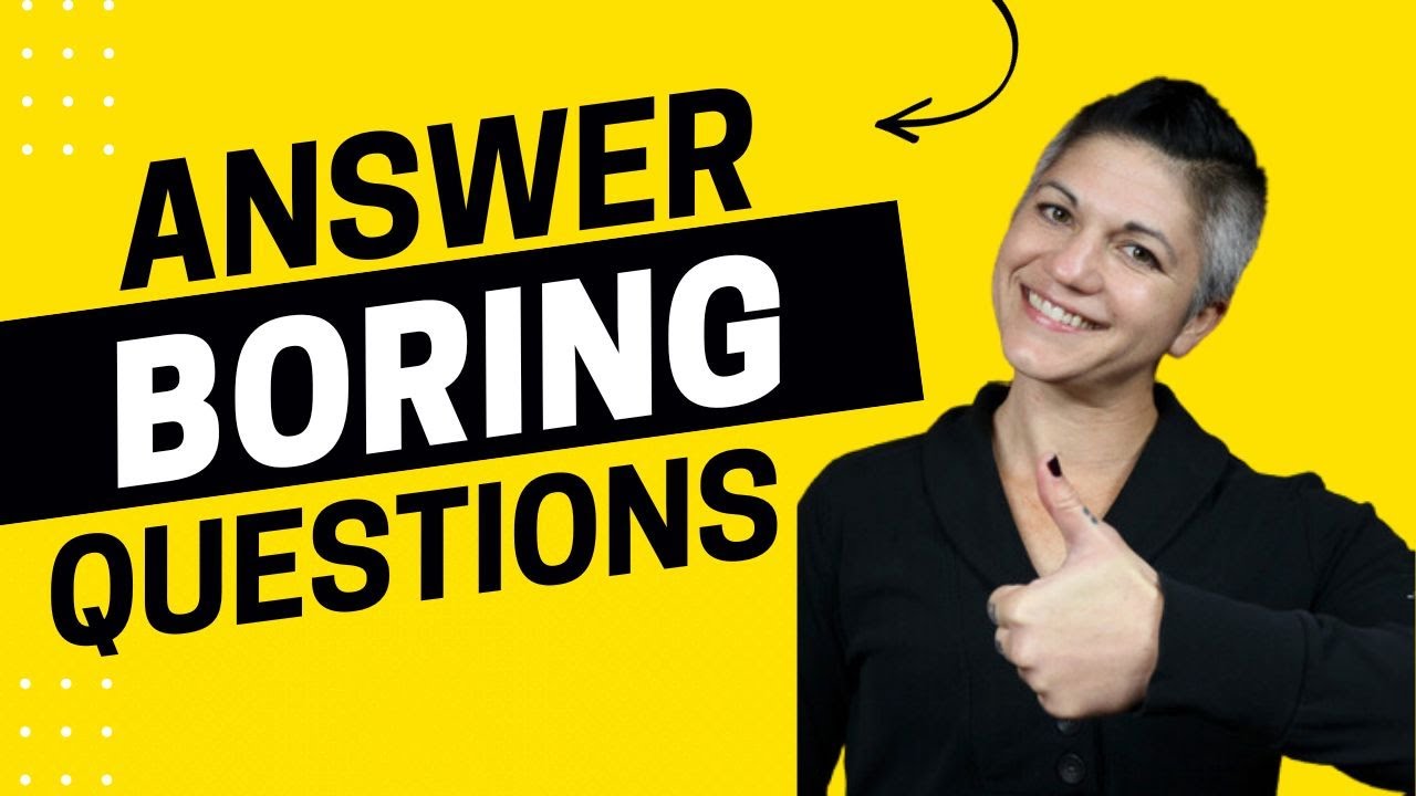How to Amazingly Answer Boring IELTS Speaking Questions - YouTube