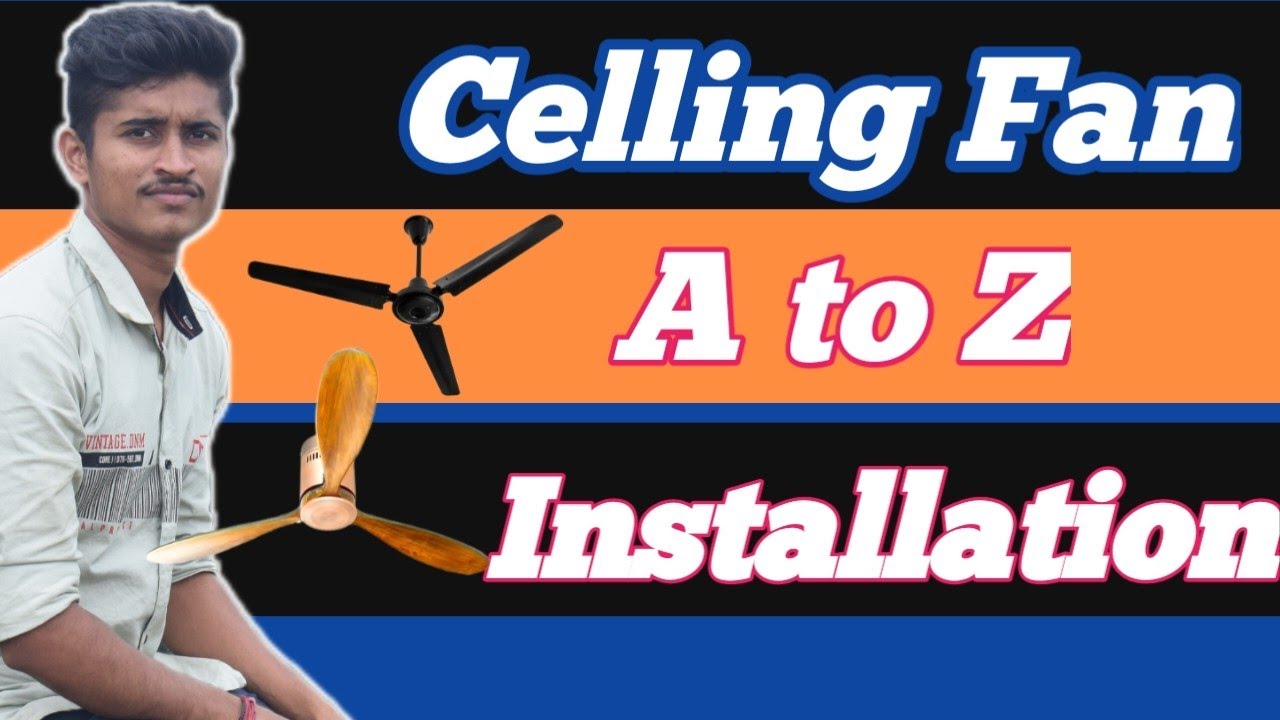 How to install a celling fan/celling fan installation⚡#youtubeshorts ...