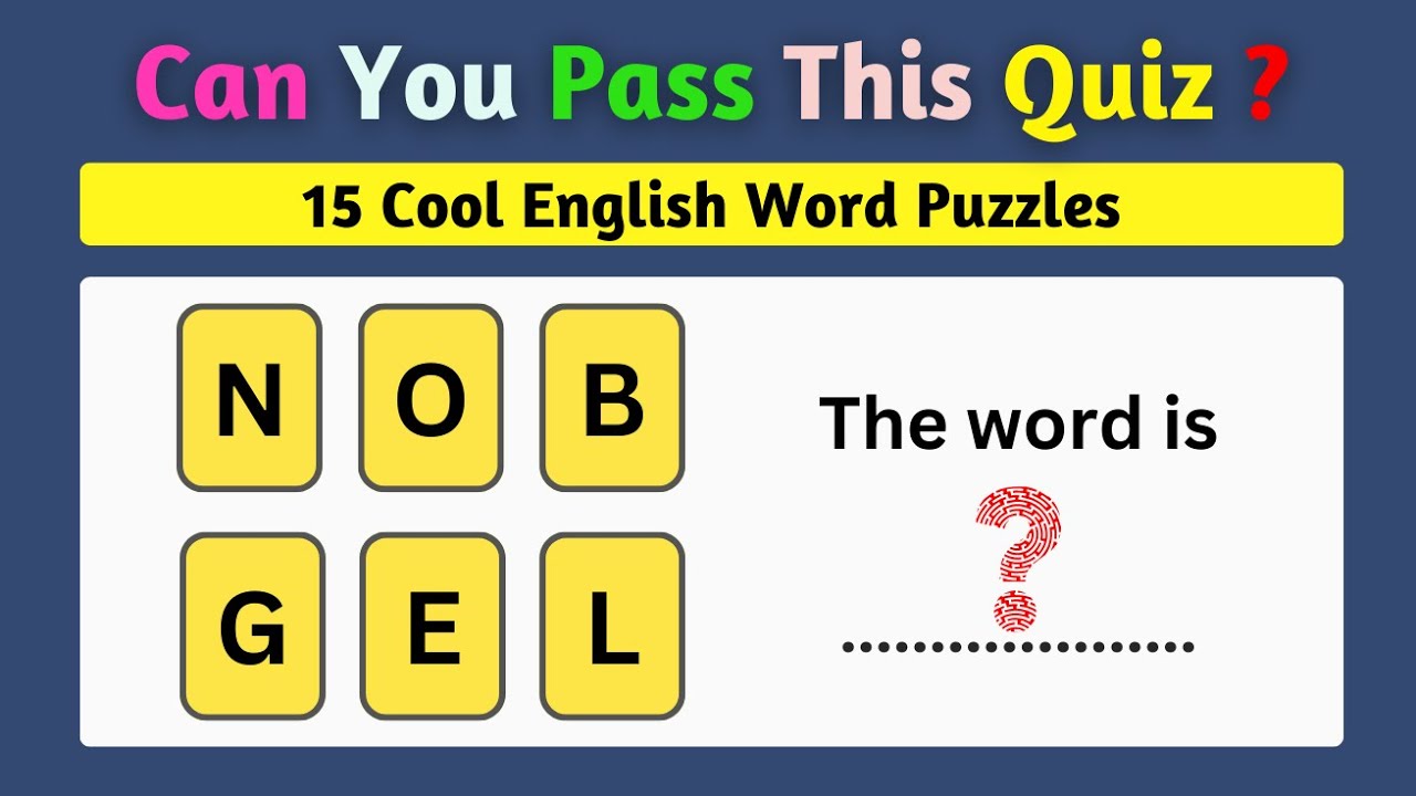 Can You Pass This Fun English Word Quiz? - YouTube