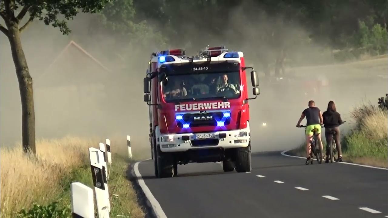 [Hochsommer] Einsatzfahrt HLF20+LF10 FF Hardegsen - YouTube