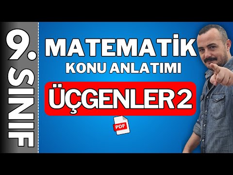 9. Sınıf matematik | üçgenler 2| doğruda açılar 🚩PDF 🚩