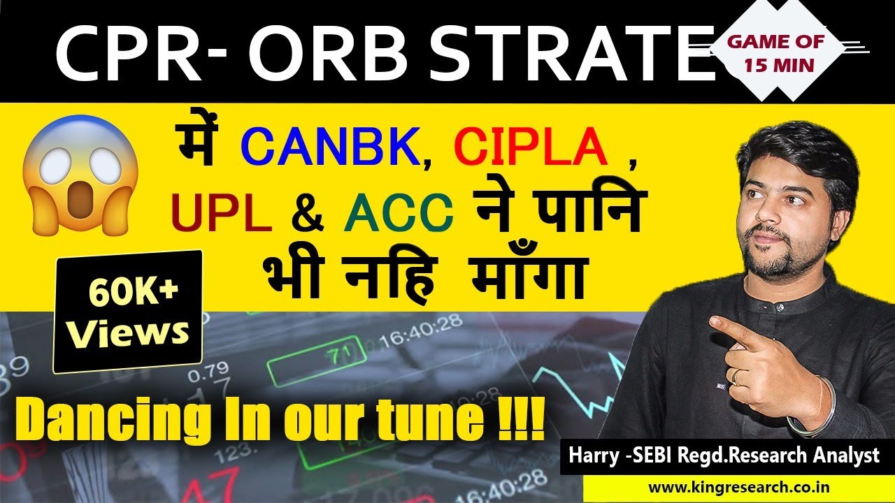 Powerful Intraday Trading Strategy | CPR- Narrow ORB with 90% Accuracy ...