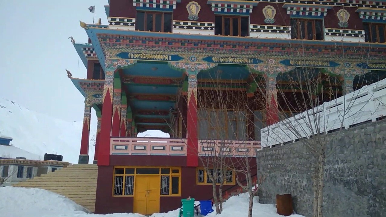 Kaza Monastery, Spiti in winter, snow covered - YouTube