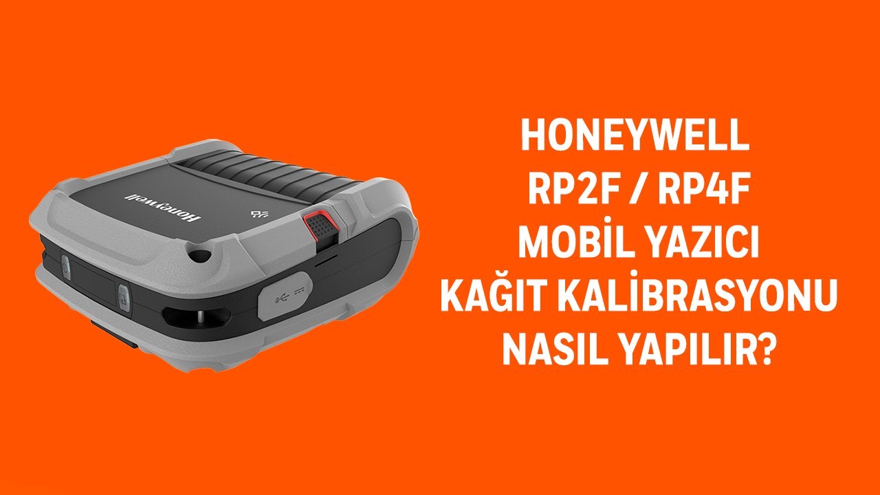 Honeywell RP4F / RP2T Mobil yazıcı kağıt kalibrasyonu nasıl yapılır ...