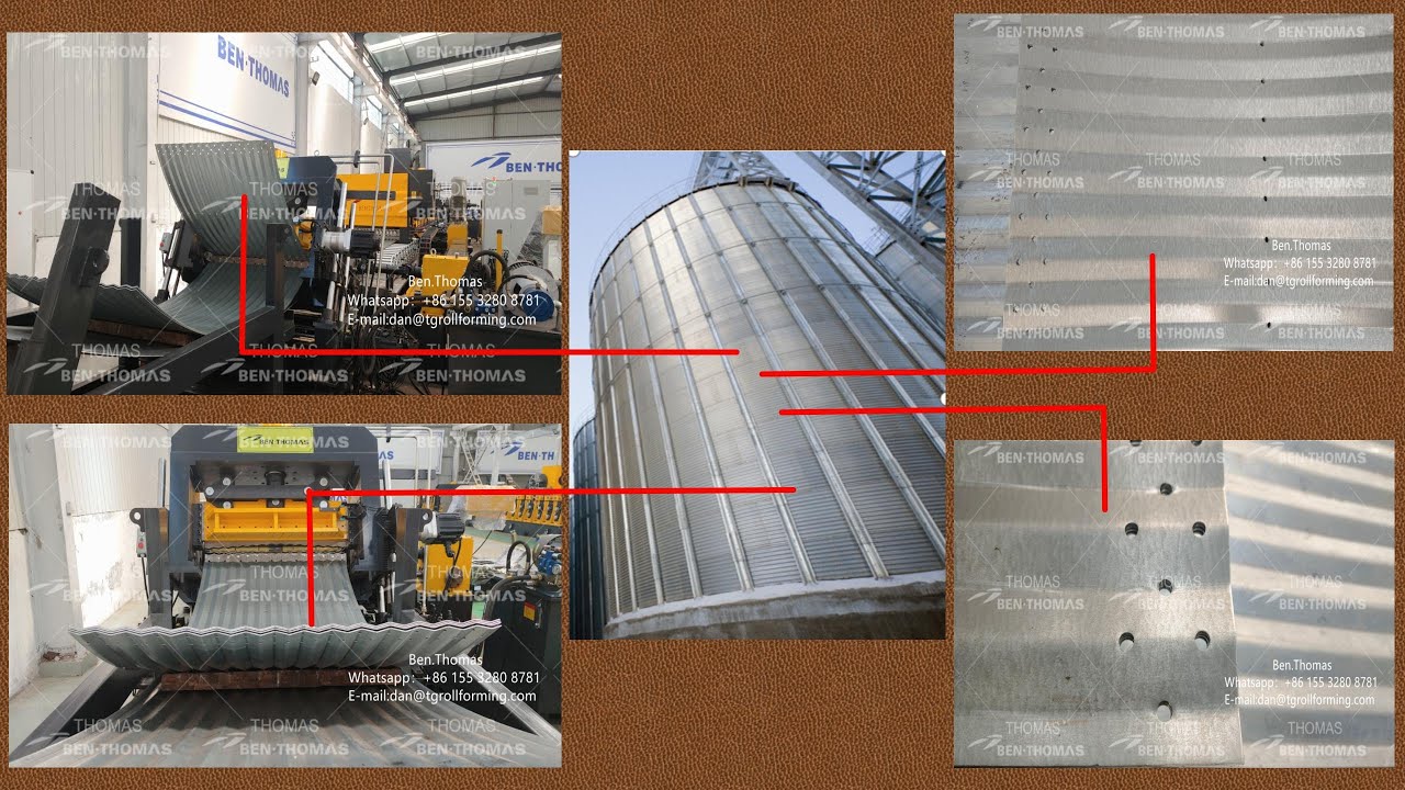 Grain silo sidewall panel production line | silo body sheet production ...