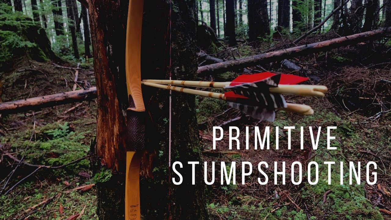 Stump shooting with Primitive Tackle - YouTube