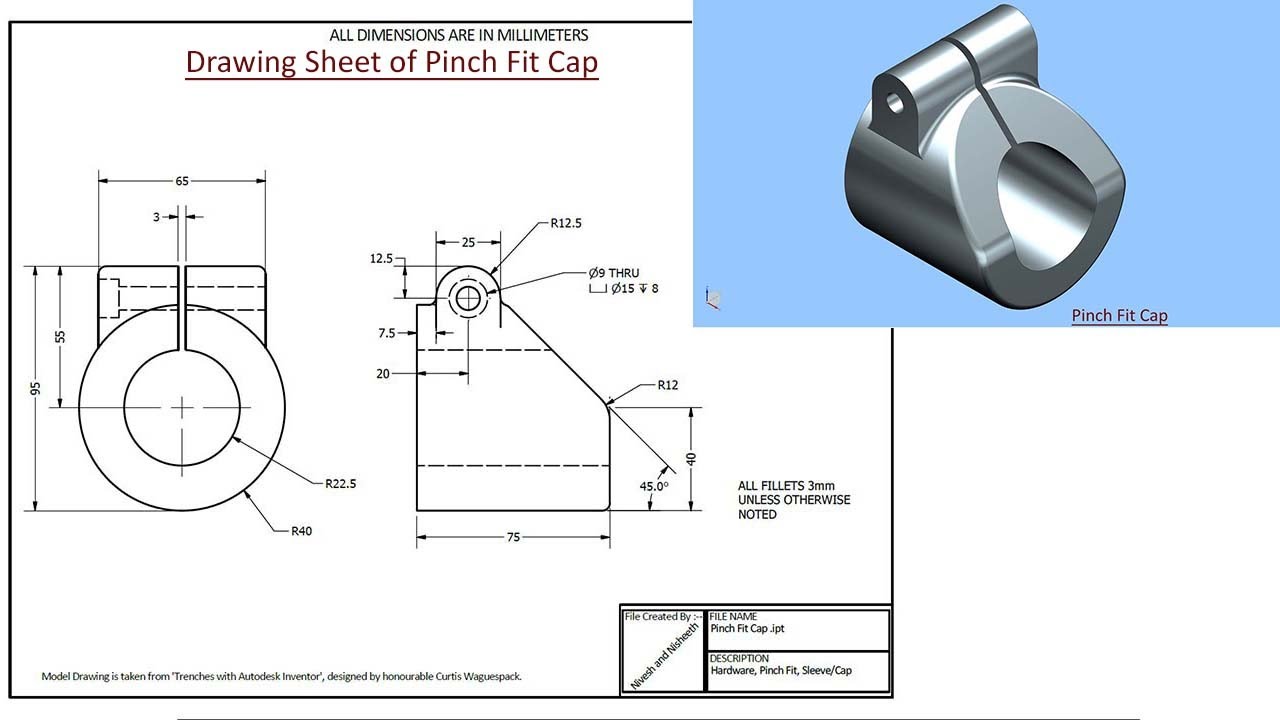 Pinch Fit Cap || Siemens NX Tutorial - YouTube