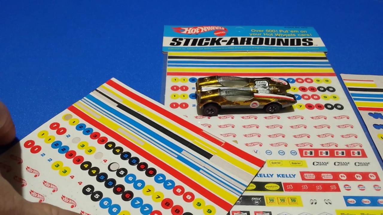 Hot Wheels Stick-Arounds, Sticker Fun - YouTube
