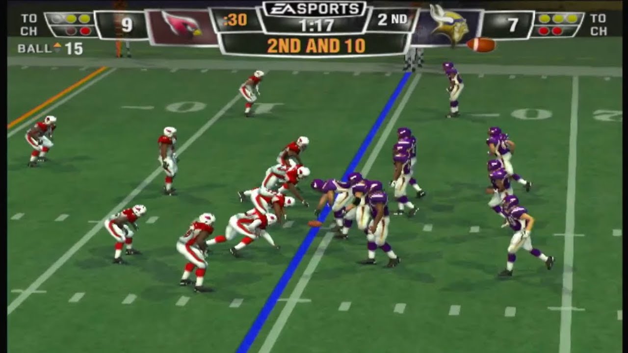 Madden NFL 10 (PS2) cardinals vs vikings (CPU vs CPU) - YouTube