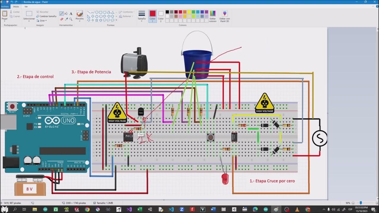 Control de un sistema de nivel de agua usando Arduino y Dimmer. - YouTube