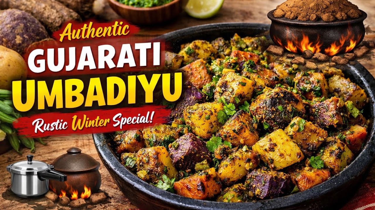 Umbadiyu Recipe | Traditional Gujarati Winter Special 🌿 | Authentic ...