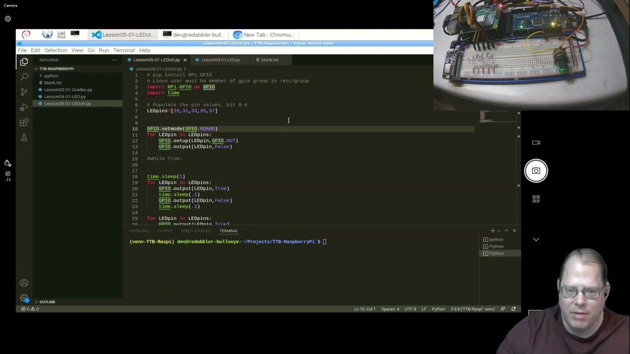 Homework Solution: TopTechBoy Raspberry Pi, lesson #5 - YouTube