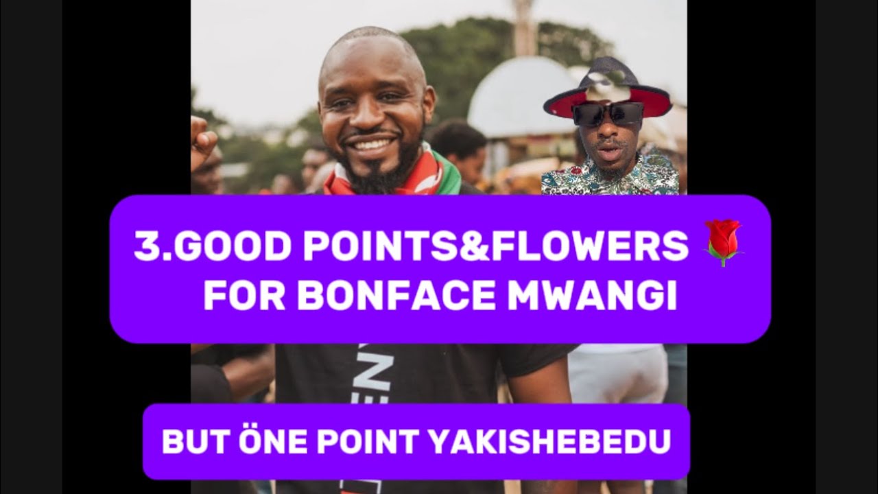 THREE GOOD POINTS ON BONFACE MWANGI AND ONE BAD POINT ON THE PROTEST ...