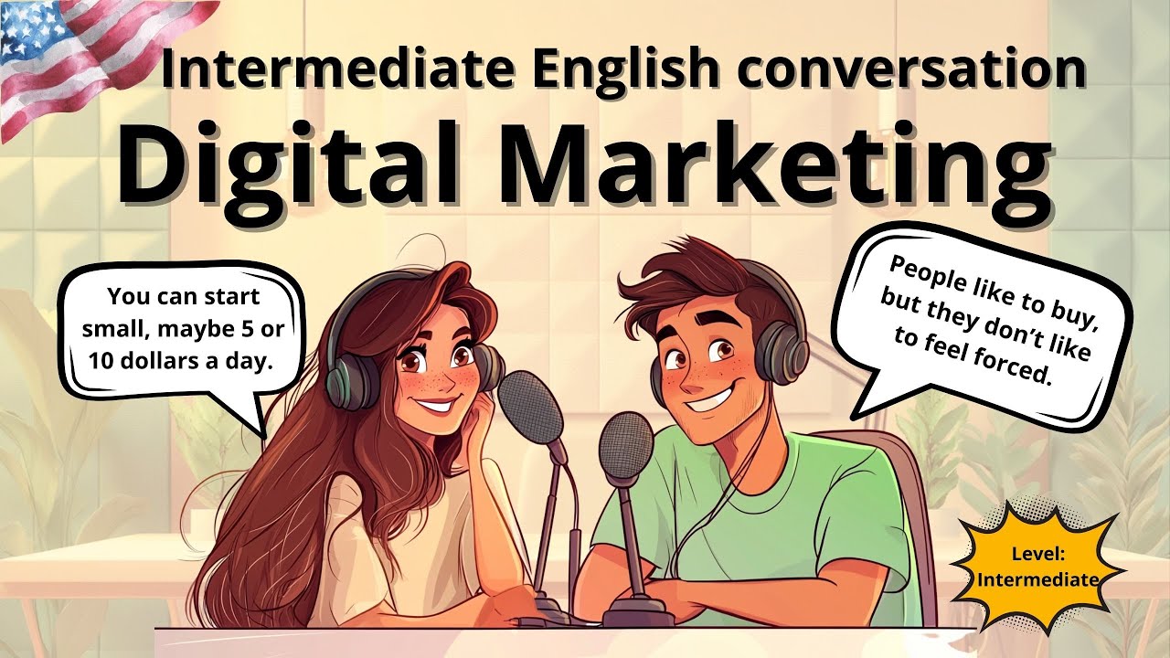 Digital Marketing | Intermediate english conversation | English Podcast ...