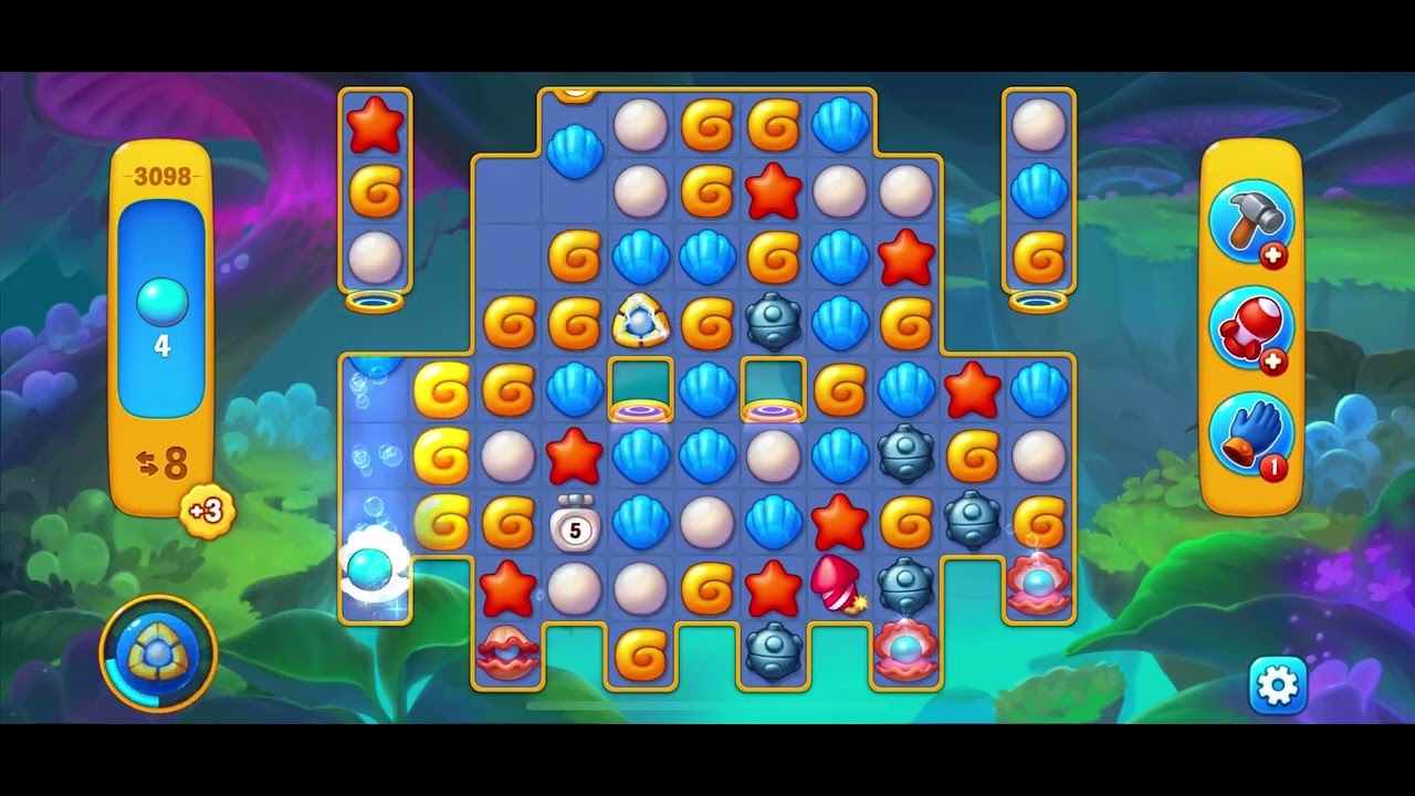 Fishdom level 3098 with the free unlimited bombs - YouTube