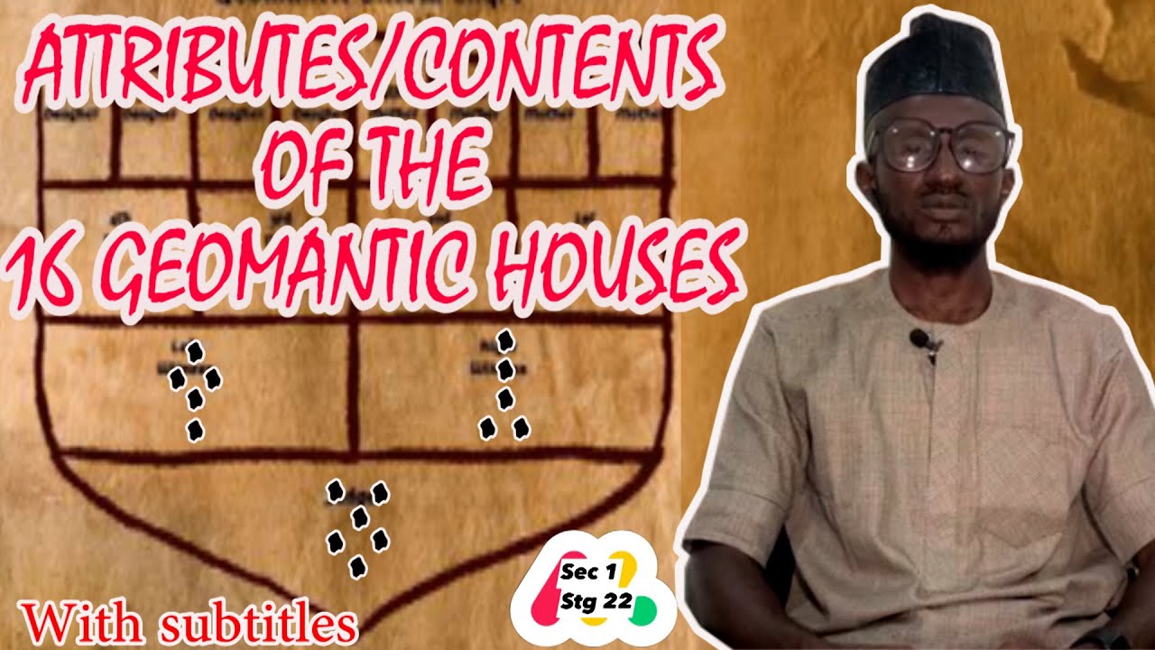 Sec1, stg 22: The Attributes/Contents Of The 16 Geomantic Houses - YouTube