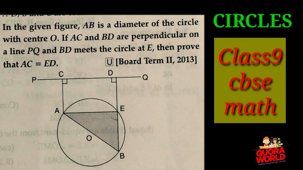 In the given figure, AB is a diameter of the circle with centre O. If AC and BD are ...