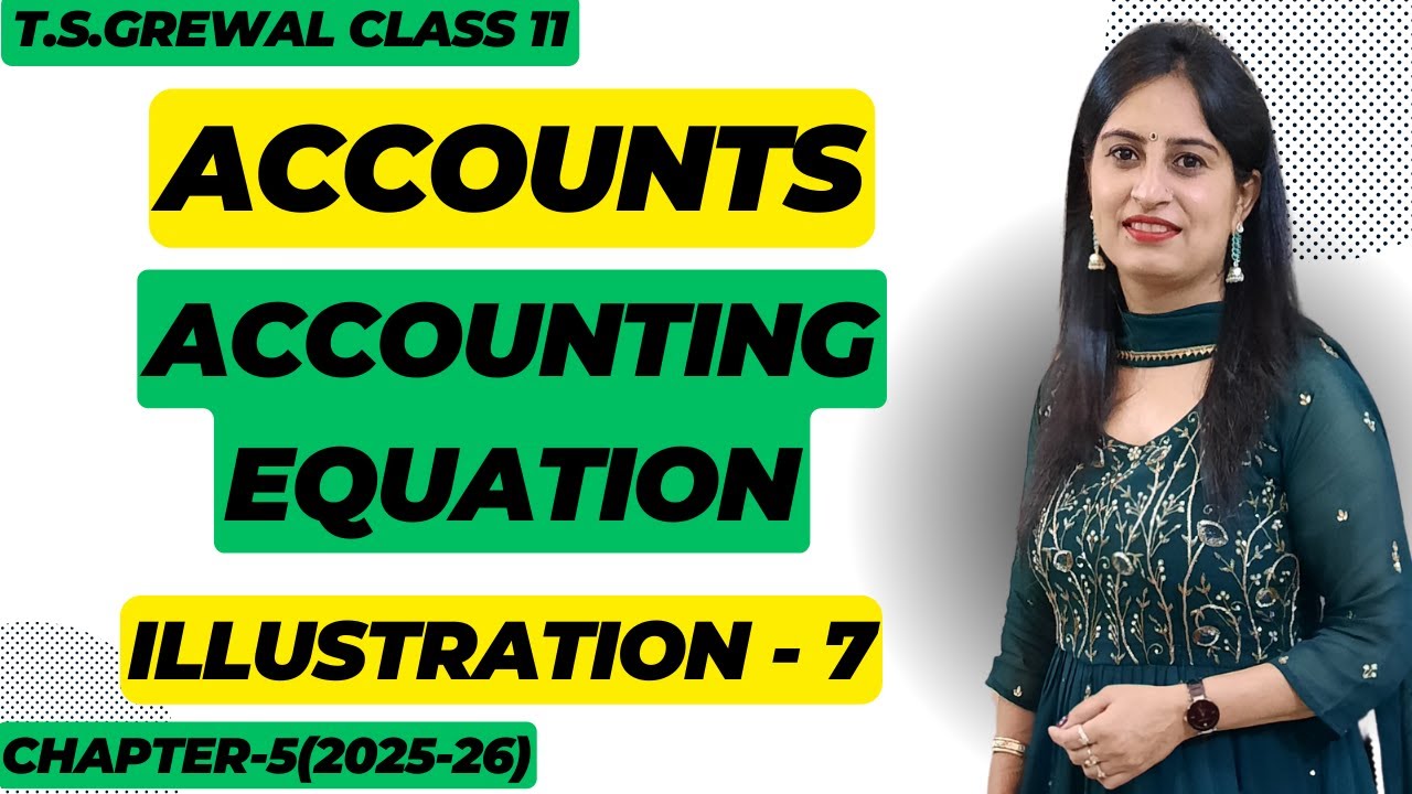 Illustration 7 | TS Grewal Class 11 Accounts Ch 5 Accounting Equation ...