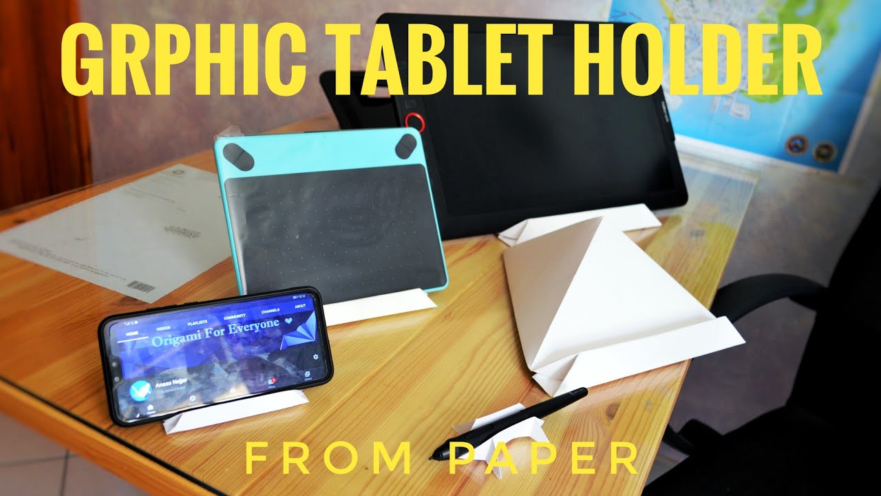 0$ Free Origami Digital Tablet Holder - YouTube