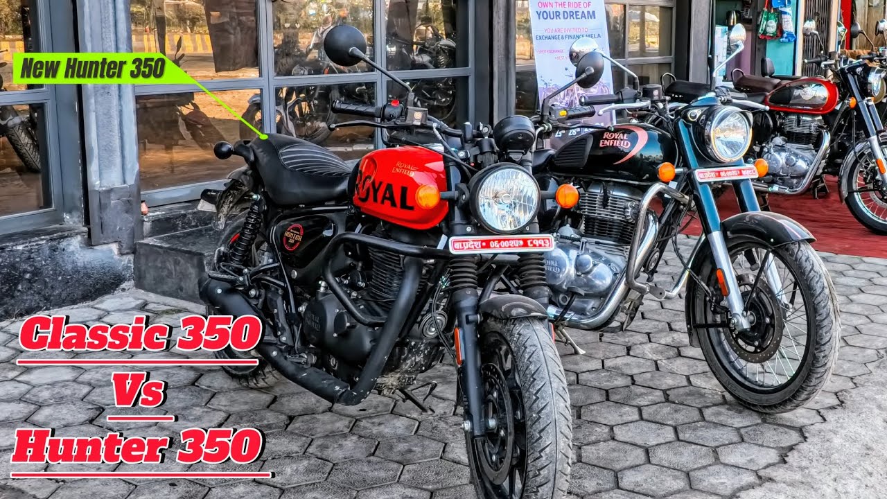 Royal Enfield Classic 350 Vs Hunter 350 | Classic 350 vs hunter 350 ...