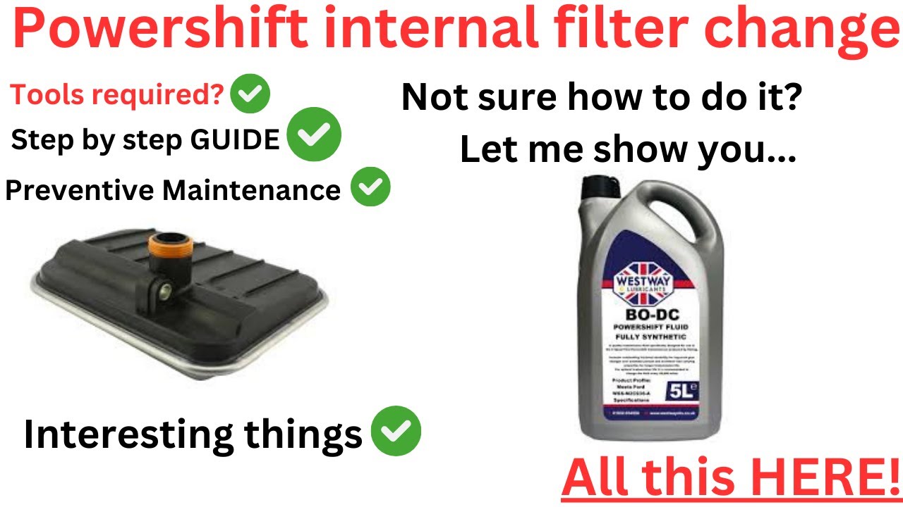 6dct450 oil filter replacement / wymiana filtra oleju w skrzyni ...