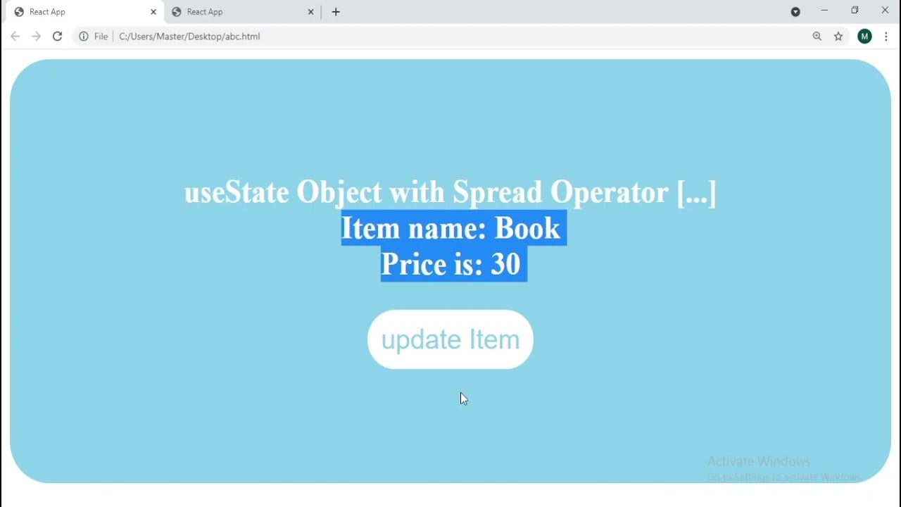 Spread Operator In React Js Reactjs Setstate Spread Operator Reactjs Spread Operator Used