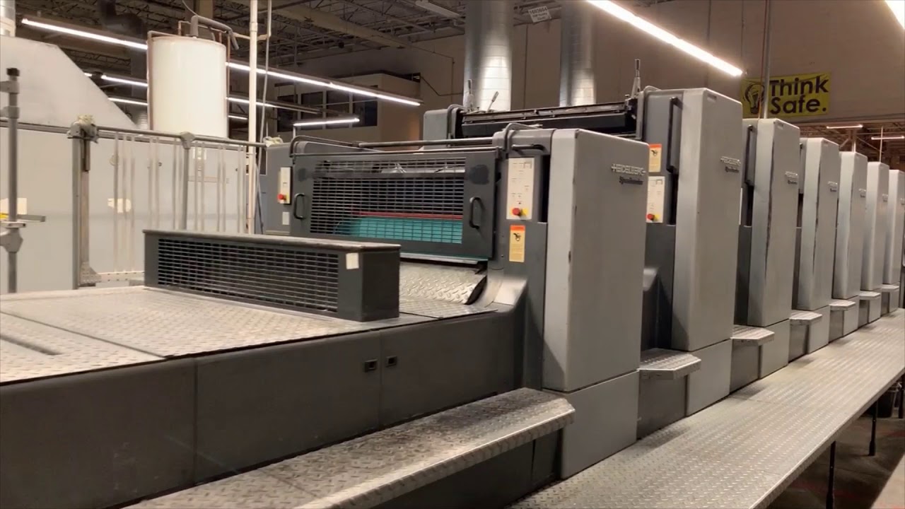 (5) Heidelberg Sheet Fed Offset Presses - Colortree Group Auction - YouTube