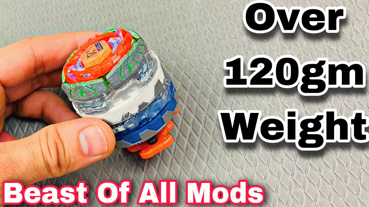 Heaviest Metal Beyblade Custom Mod 120 gm | Unbeatable Metal Mod - YouTube