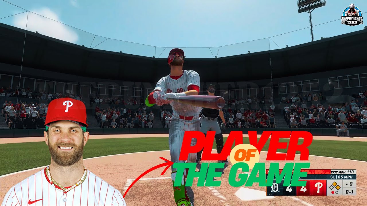 MLB The Show 25 Spring Training 25 Bryce Harper Detroit Tigers vs ...