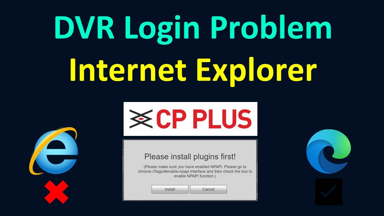 How to fix cp plus dvr login problem in edge browser | DVR not opening in LAN in internet ...