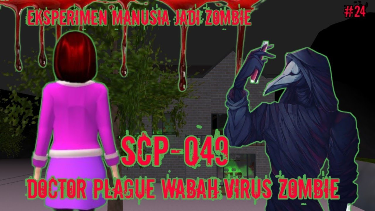 SCP-049|Doctor Plague Wabah Virus Zombie||Sakura School Simulator - YouTube