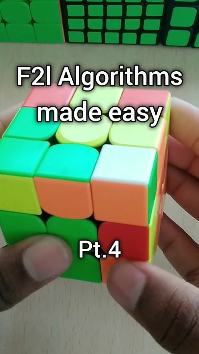 #f2l algorithm made easy, pt.4 #cfop #f2ltricks #cubing #rubikscube ...