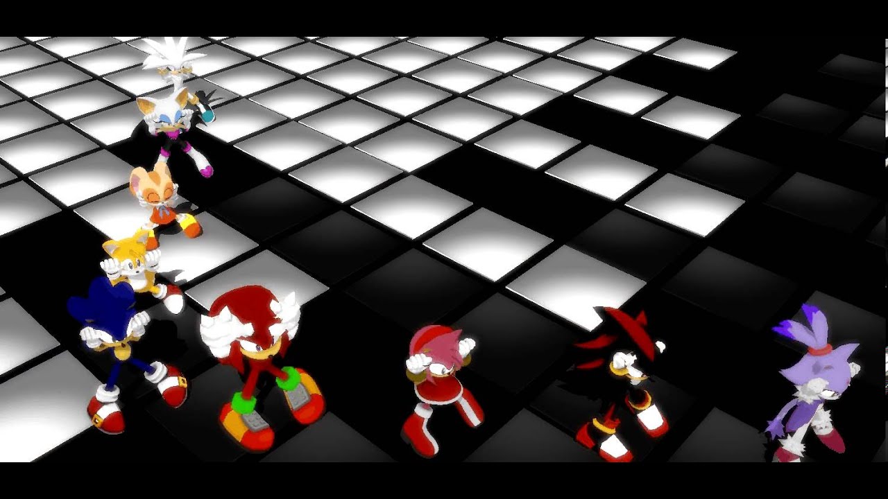 MMD - Sonic and Friends Do the Cha Cha Slide - YouTube