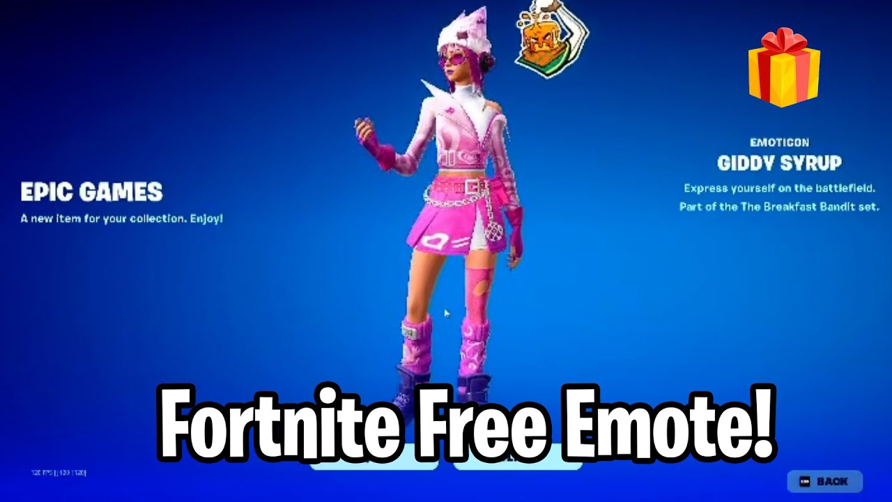 Fortnite is Giving Away a Free Emote Right Now Called 'Giddy Syrup ...