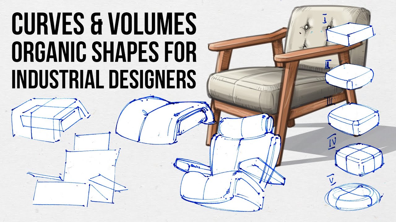 Curves and Volumes for industrial design sketching - YouTube