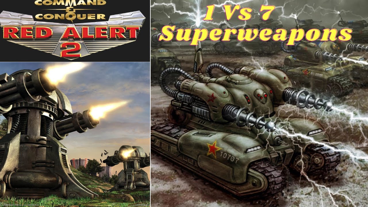 Red Alert 2 | 1 Vs 7 Brutal Enemy | Superweapons | #64 - YouTube