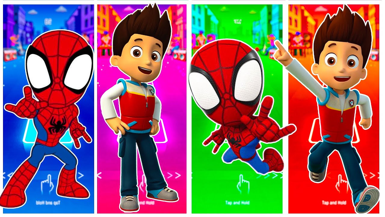 Spider Man 🆚 Paw Patrol Ryder 🆚 Marvel's Spidey 🆚 Paw Patrol .Who is ...
