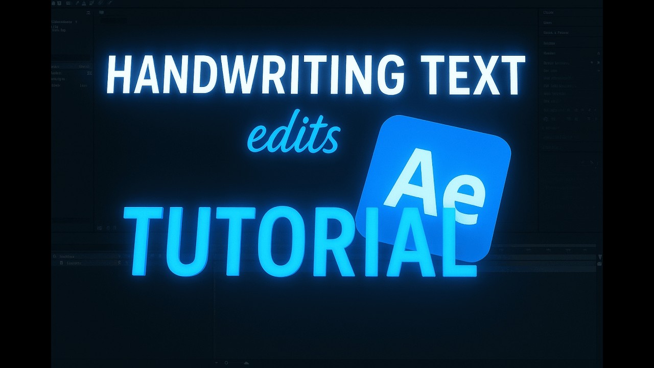 HOW TO MAKE HANDWRITING TEXT EFFECT | AFTER EFFECTS TUTORIAL | - YouTube