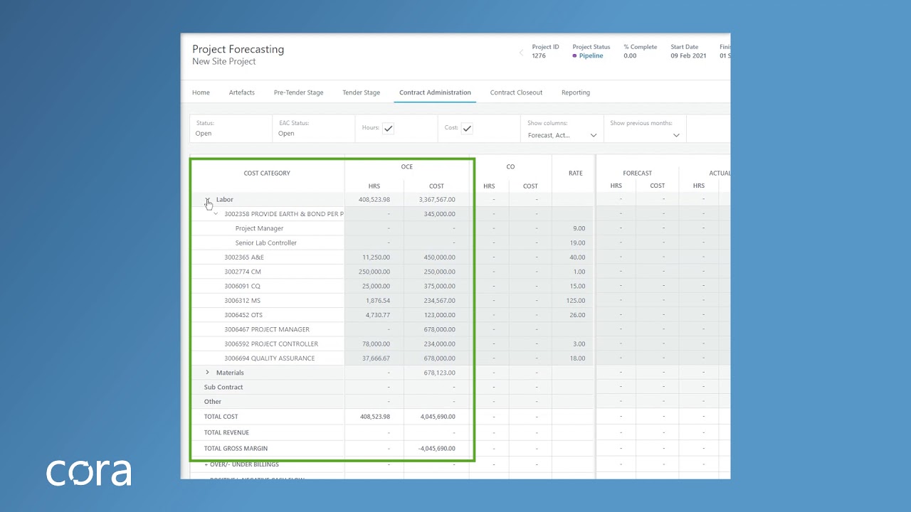 How Cora simplifies Project Finance Management in Engineering Projects ...