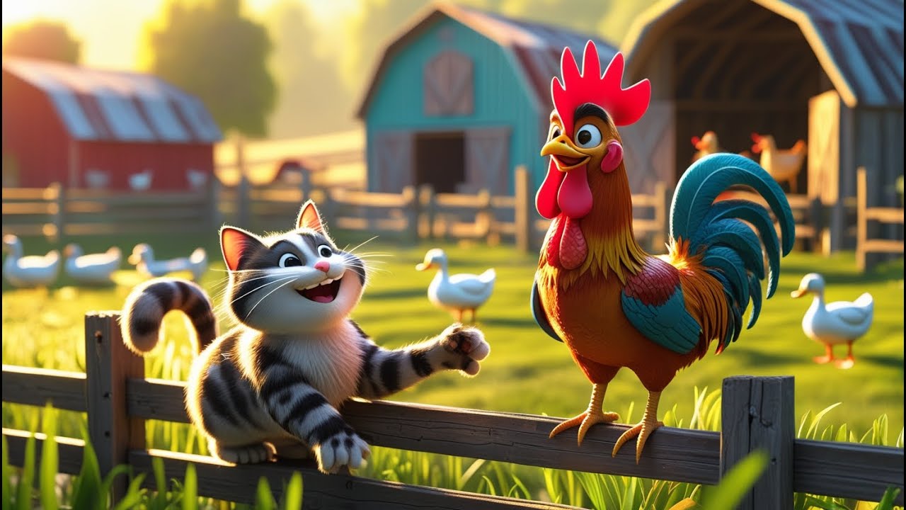 The Farm Cat Song | Animal Songs | Farm & Domestic Animals |Nursery ...