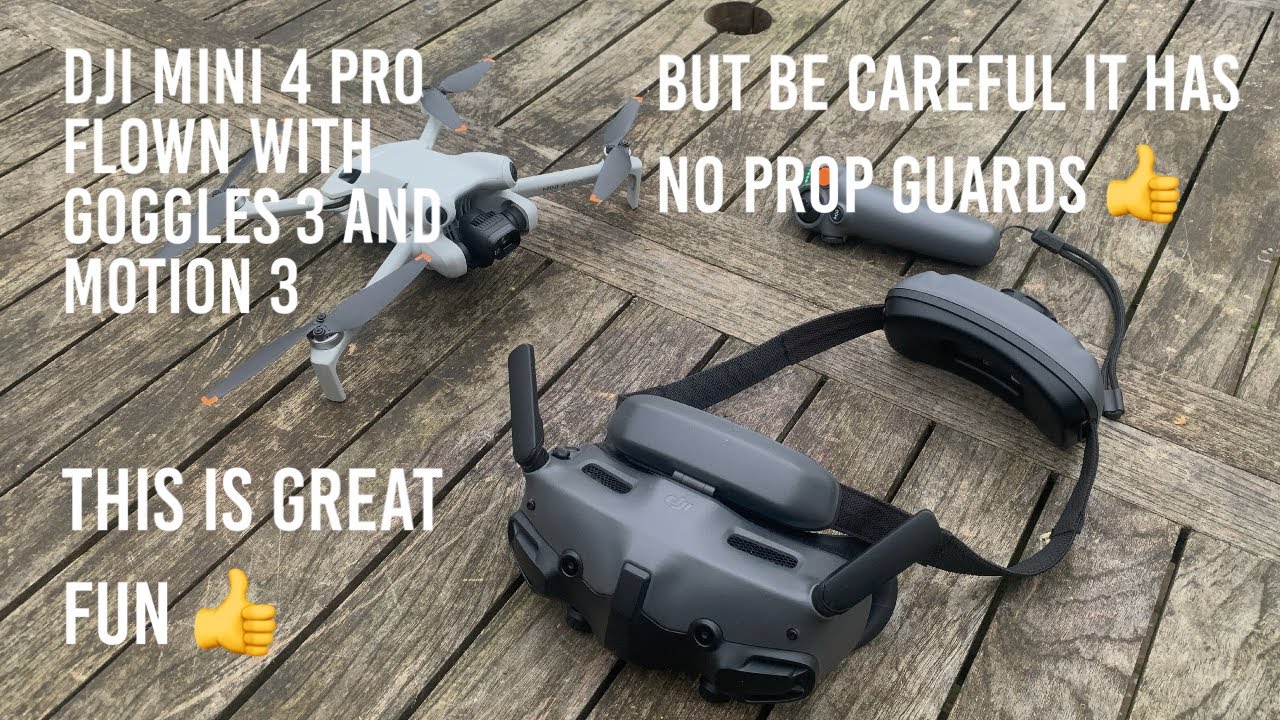 DJI MINI 4 PRO flown FPV with Goggles 3 and Motion Controller 3 - YouTube