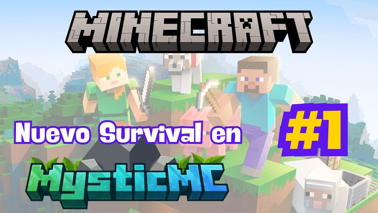 Minecraft Survival en Mystyc MC Server - YouTube