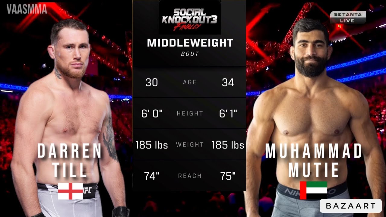 DARREN TILL VS MOHAMMAD MUTIE FULL FIGHT SOCIAL KNOCKOUT 3 - YouTube