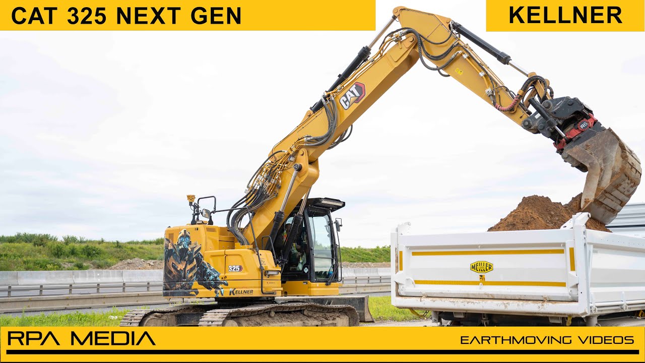 CAT 325 Next Gen compact tail swing excavator - YouTube